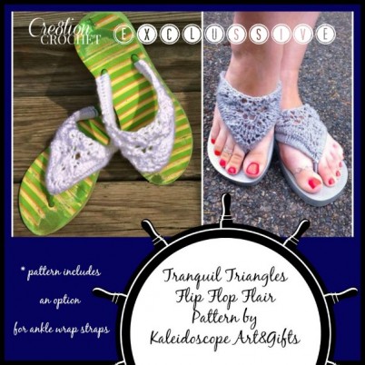 Tranquil Triangle Flip Flop Flair - Cre8tion Crochet