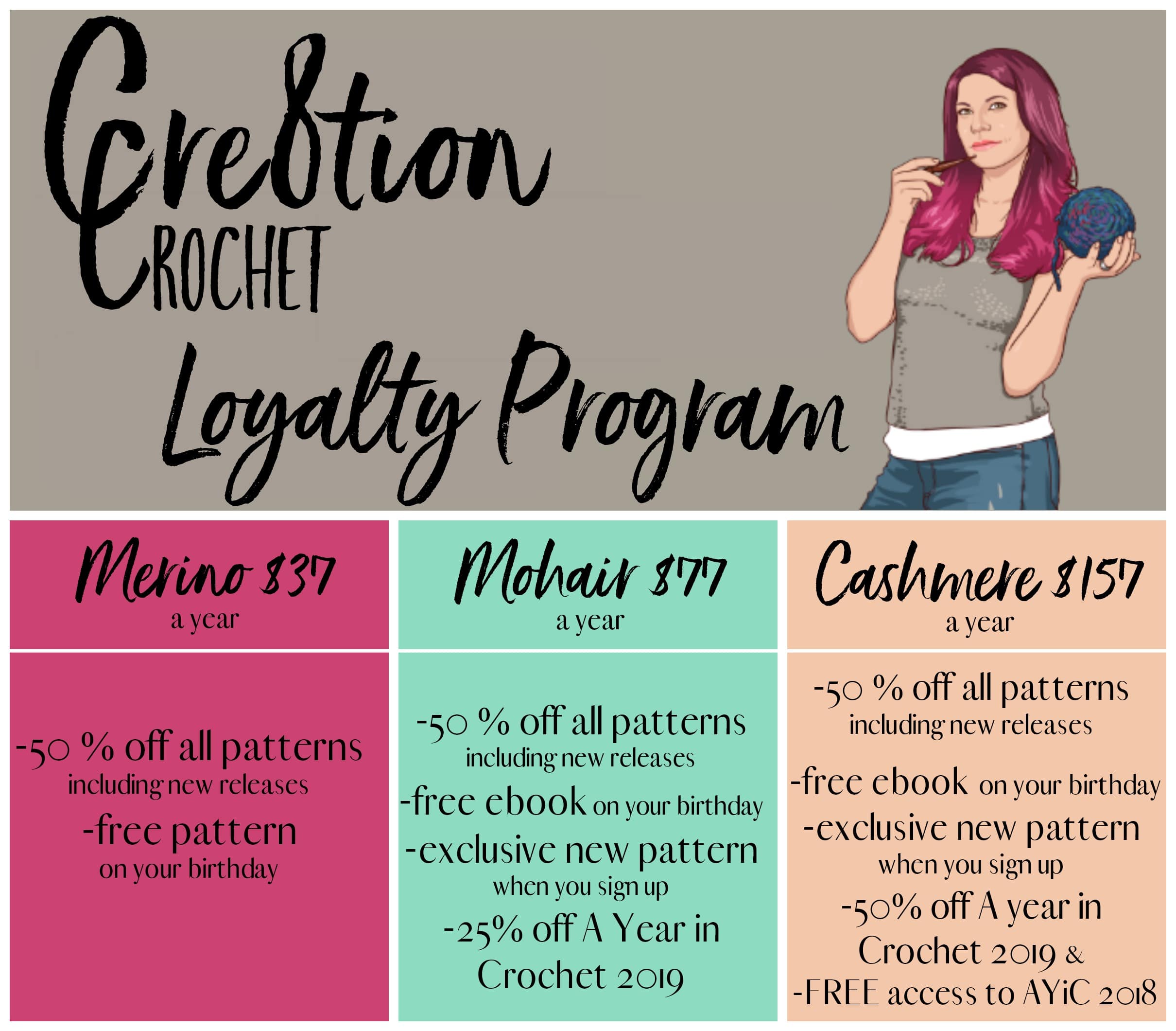 Enter to win one free membership to the Cre8tion Crochet Loyalty ...