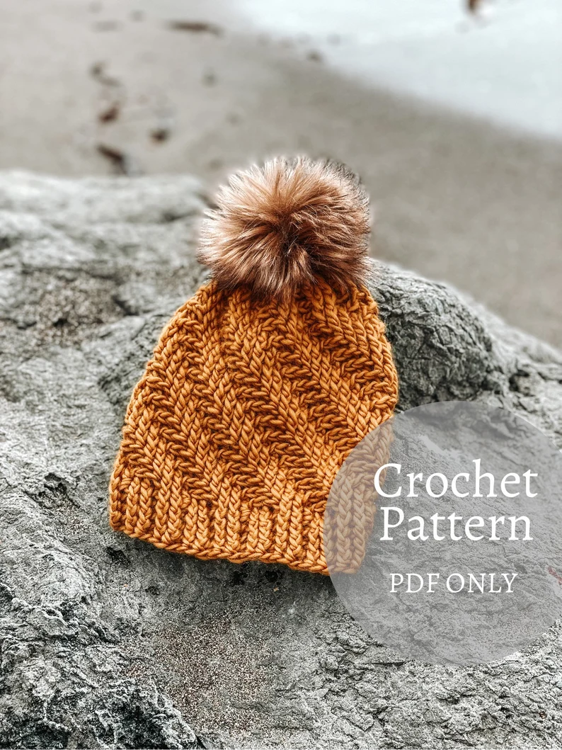 20 Etsy Crochet Beanie Patterns Perfect for Fall & Spring - Cre8tion ...