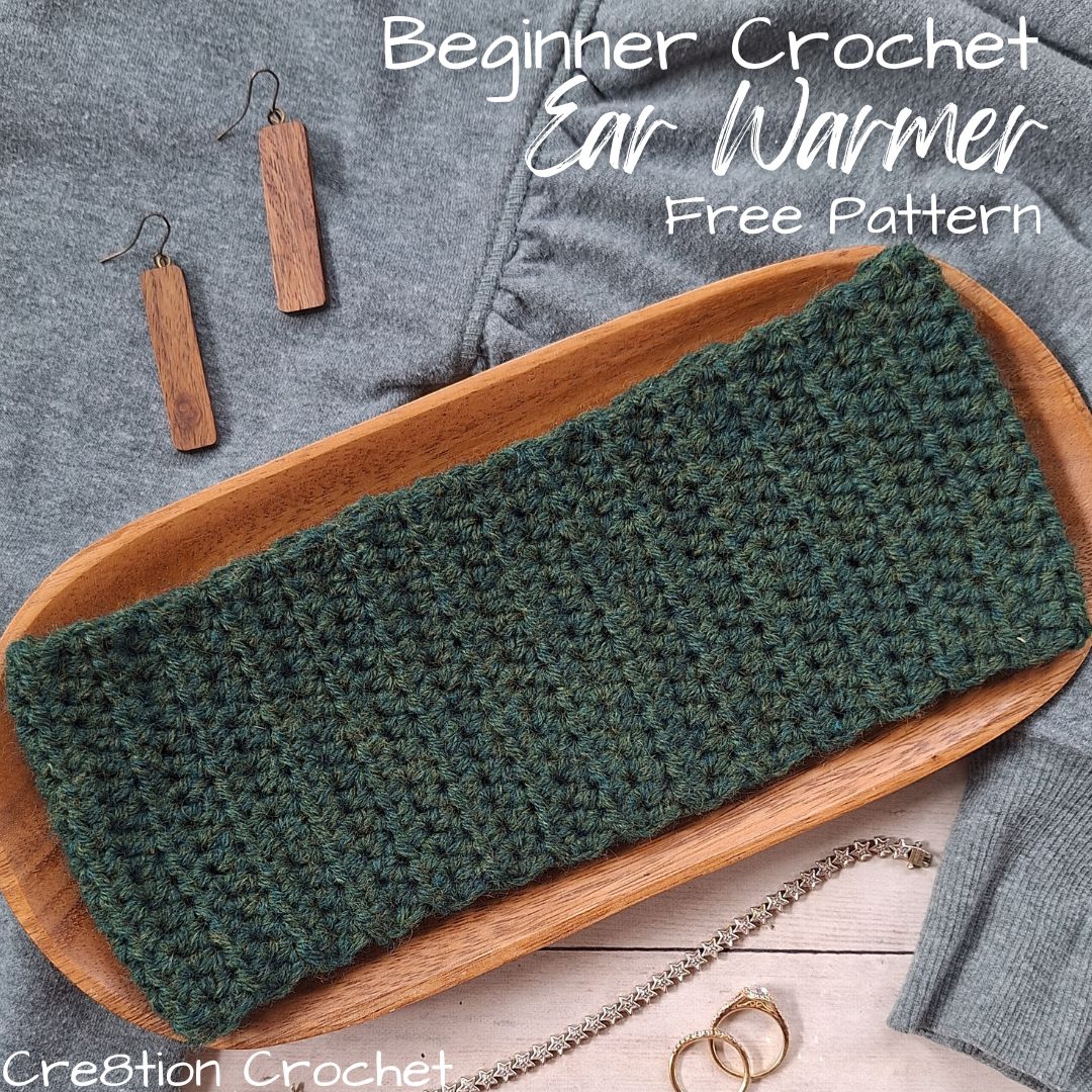 Beginner Crochet Ear Warmer Free Pattern | Easy Half Double Crochet Ear ...