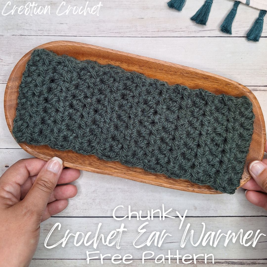 Chunky Crochet Ear Warmer Free Pattern | Chunky Half Double Crochet Ear ...