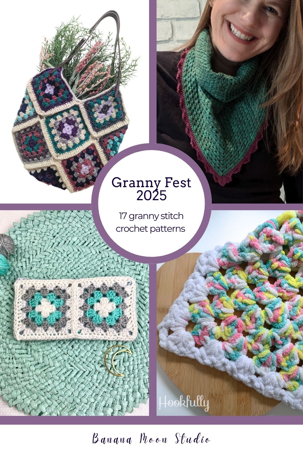 Granny Square Slouchy Hat Free Crochet Pattern | Genesis Slouchy Hat ...