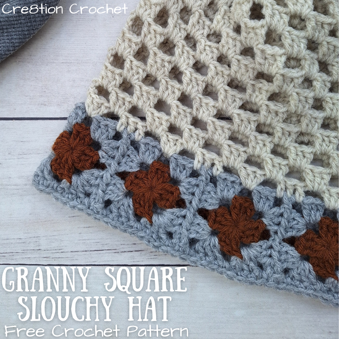 Granny Square Slouchy Hat Free Crochet Pattern | Genesis Slouchy Hat ...