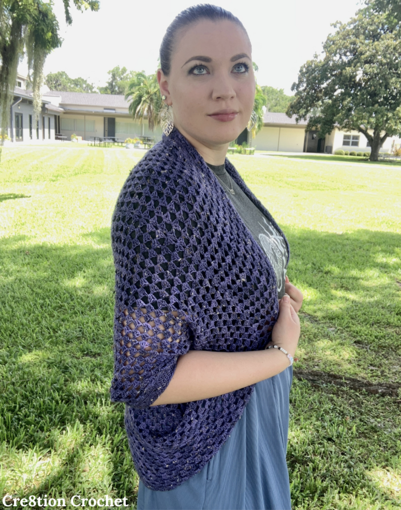 The Movie Night Cocoon Cardi - Crochet Pattern Review - Cre8tion Crochet